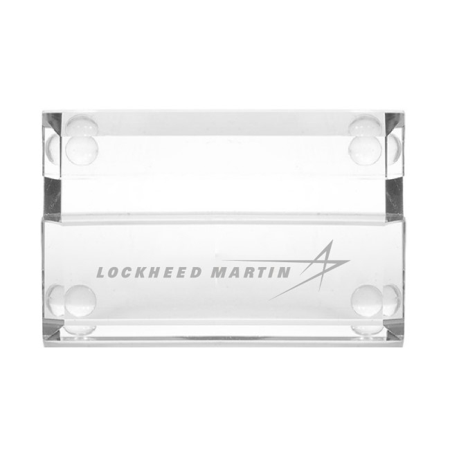 Office | Lockheed Martin Atrium Glass Business Card Holder | LM260005 ...